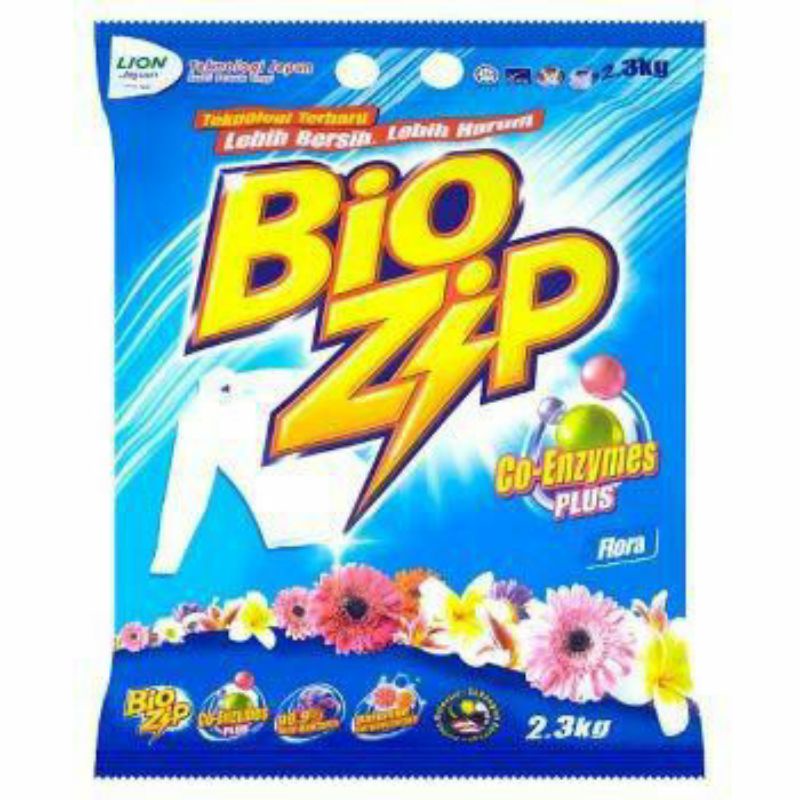 Bio zip Detergent Powder Flora (2. 3kg ) | Shopee Malaysia