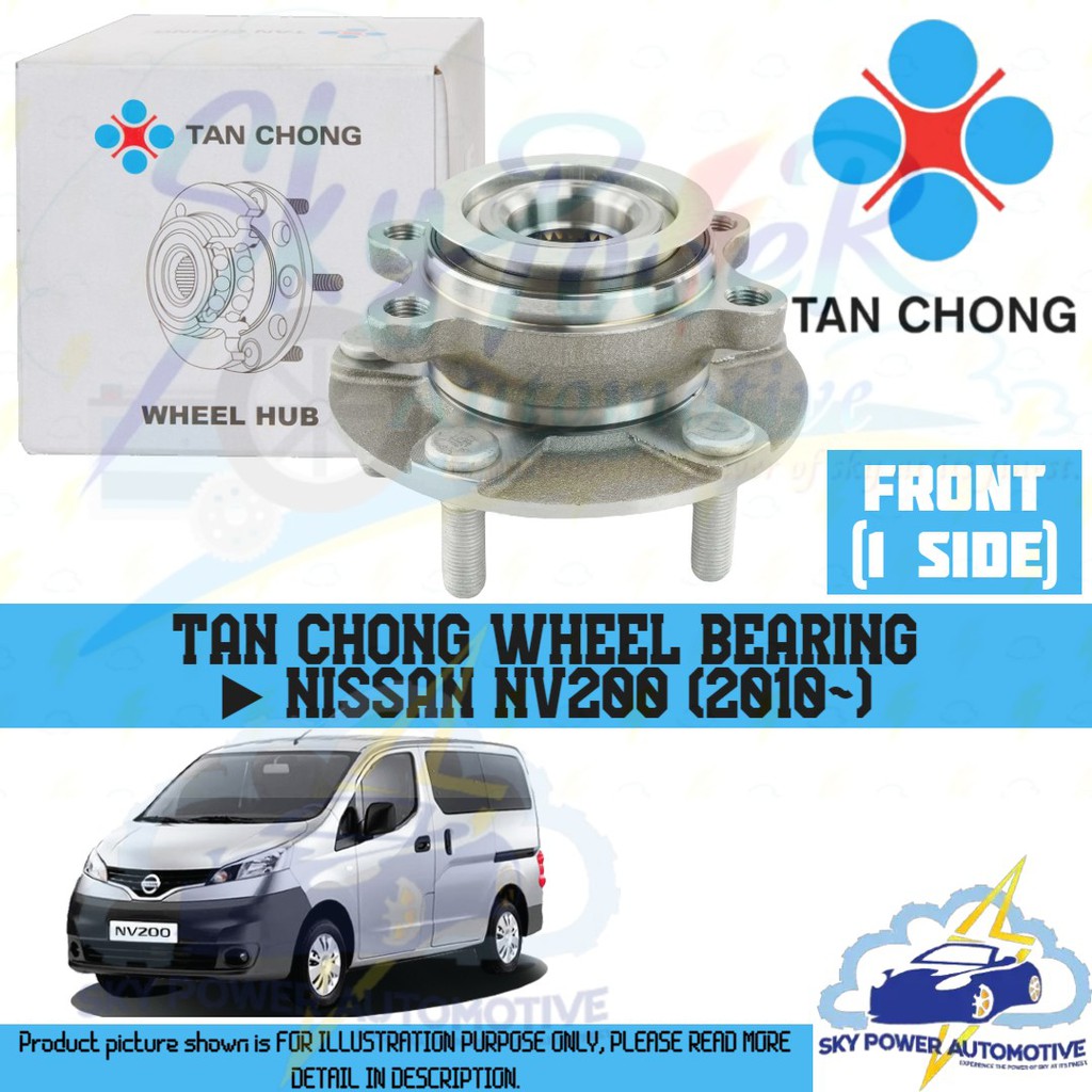 NISSAN NV200 (2010~) 100% ORIGINAL TAN CHONG PARTS WHEEL BEARING (FRONT ...