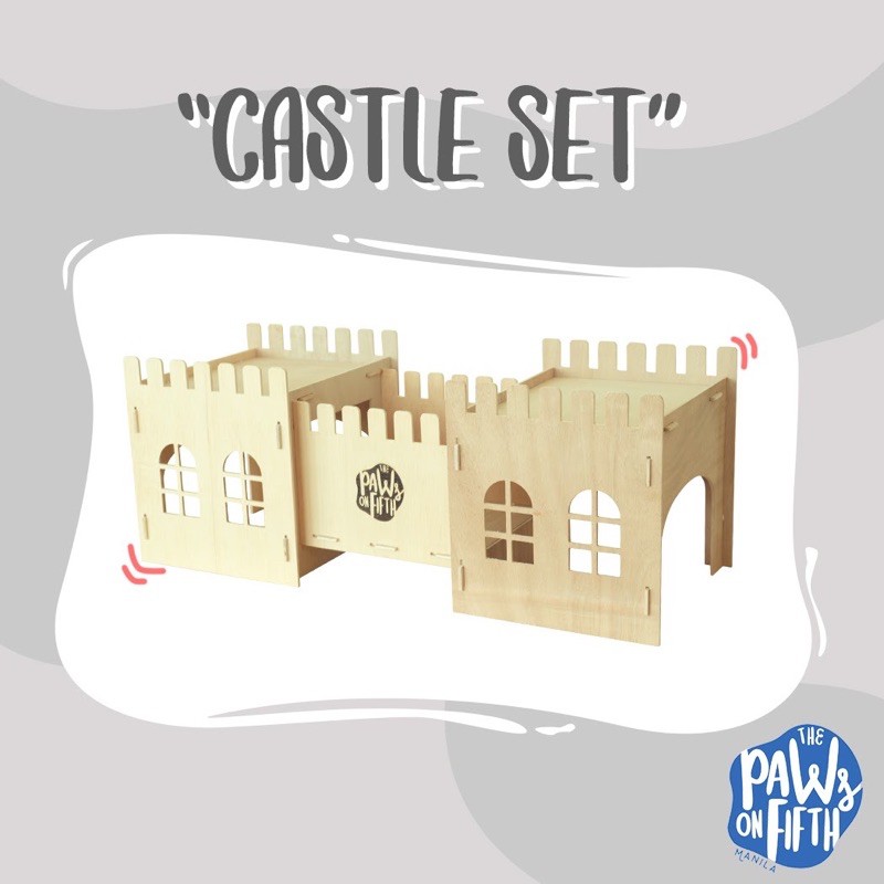 Rabbit Castle Set (2 Towers with Bridge) | Shopee Malaysia