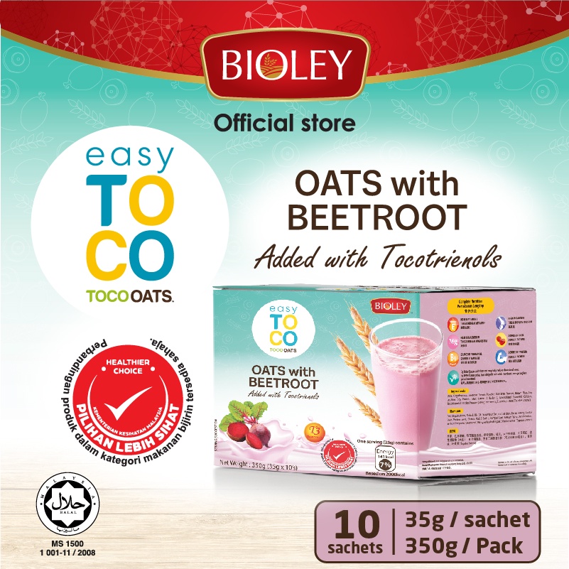 BIOLEY Easy Toco - Oats with Tocotrienols 10'Sachet/Box | Shopee Malaysia