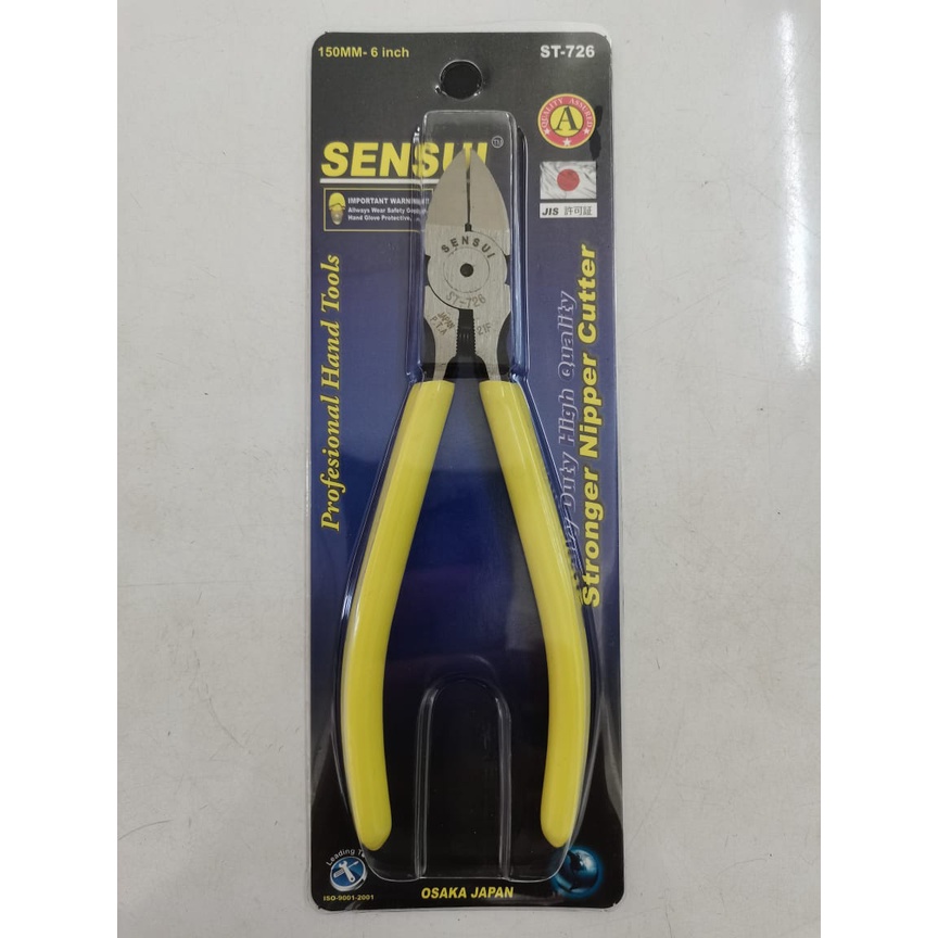 SENSUI HEAVY DUTY DIAGONAL CUTTING PLIER 6"x150mm (ST-726) | Shopee ...