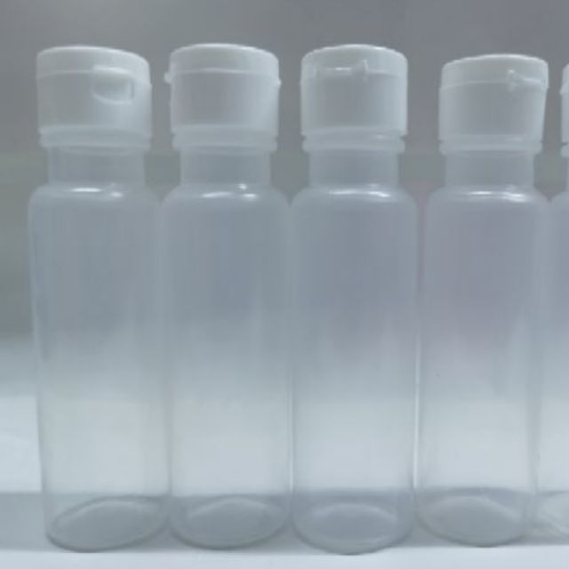 Botol Plastic Kosong 30ml Botol Transparent Flip Top Cap Bottle HDPE ...