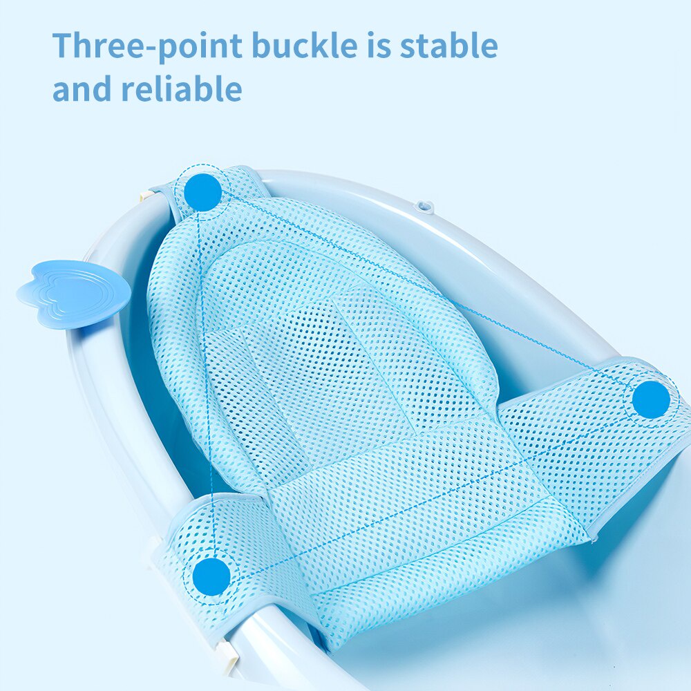 EZYLITTLES Adjustable Baby Bath Net Cushion Pad Shower Newborn Bath ...