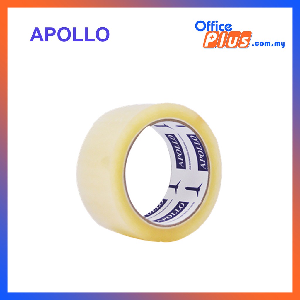 APOLLO OPP TAPE 2 INCH 48MMX90YARDS CLEAR TRANSPARENT PACKING TAPE ...