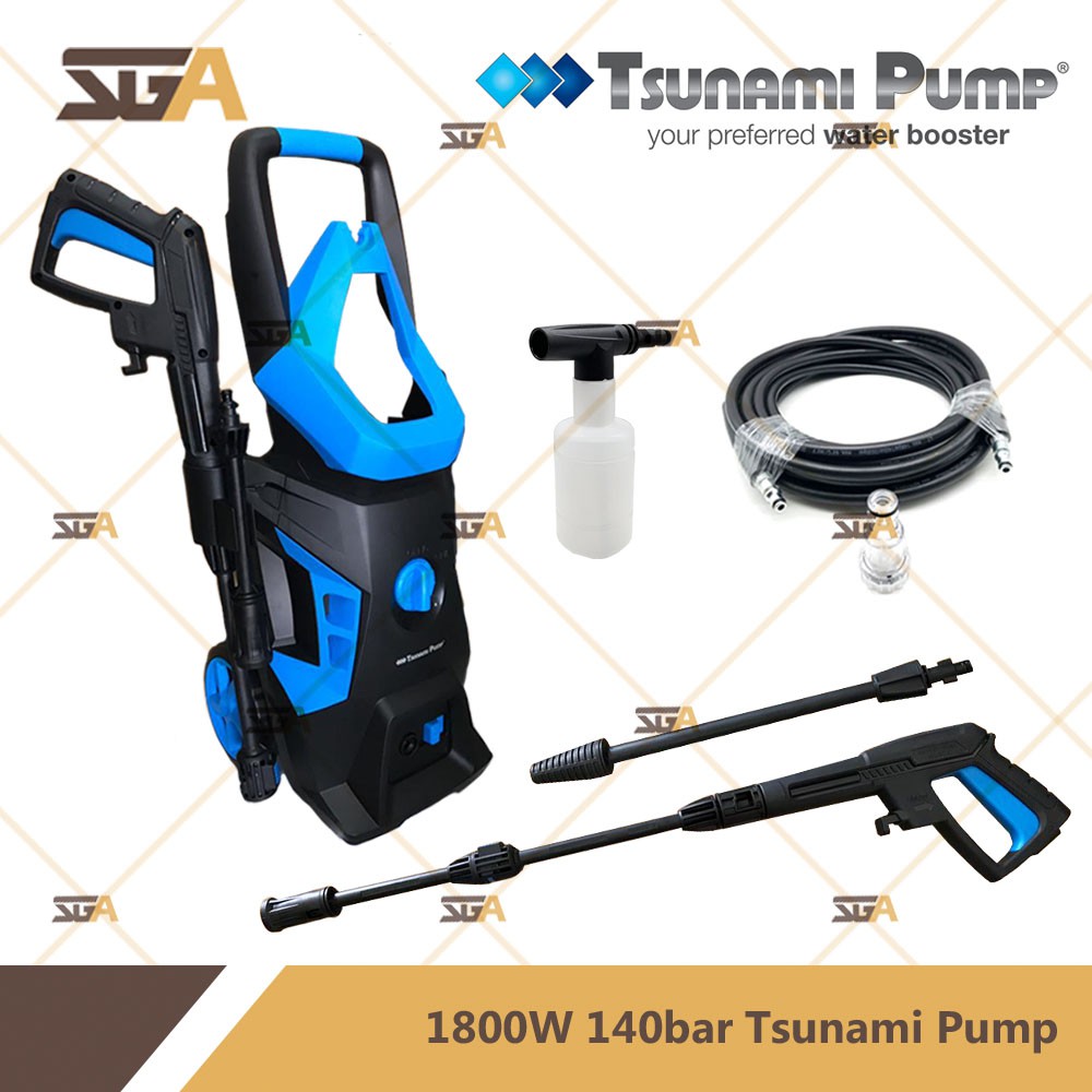 HPC7140 1800watts 140Bar Tsunami High Pressure Cleaner Water Jet Tsunami pump | Shopee Malaysia
