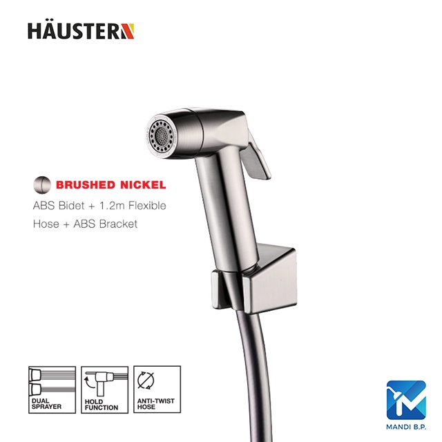 Haustern Brushed Nickel Abs Chrome Hand Bidet Set | Shopee Malaysia