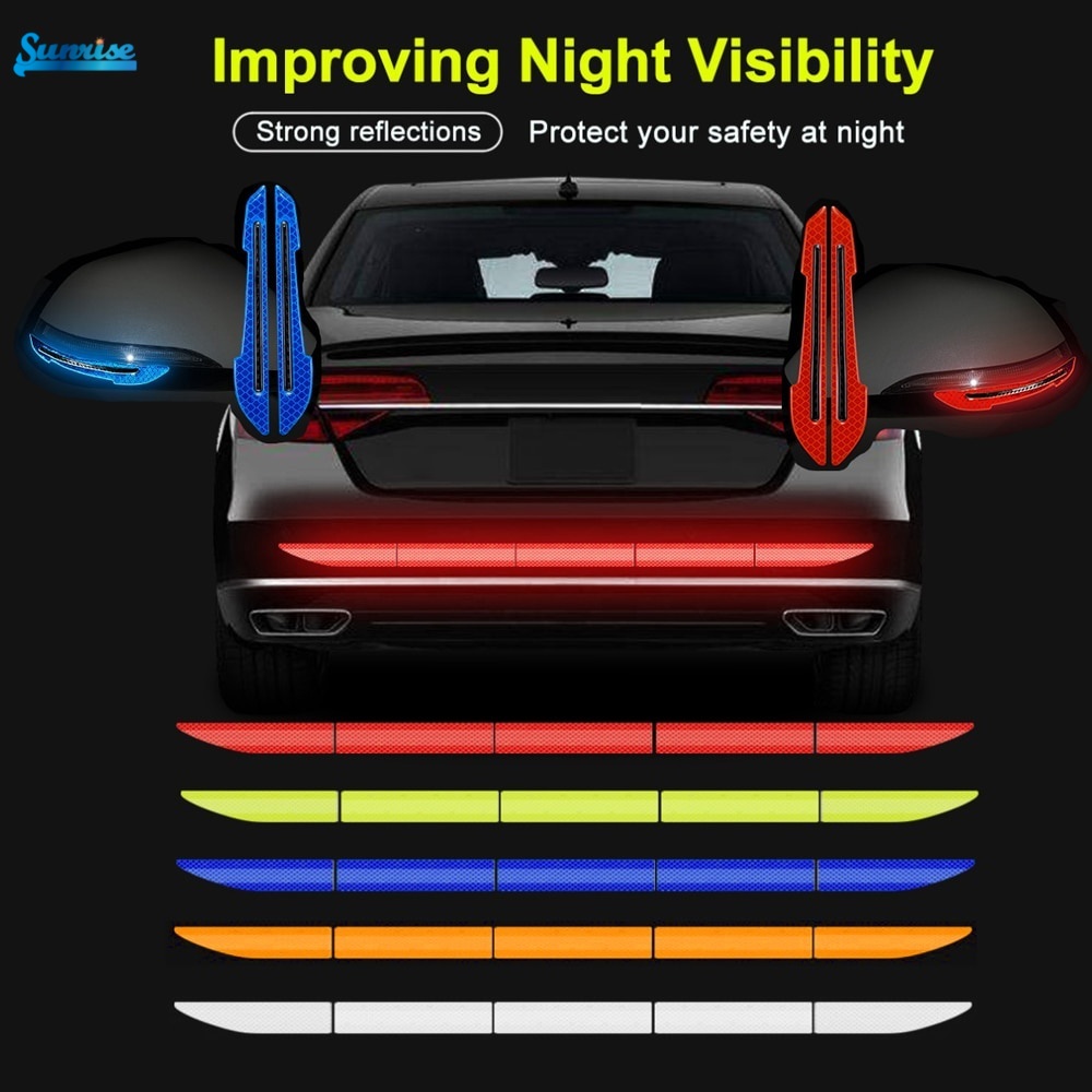 Car Trunk Reflective Warning Sticker Tail Light Sticker for Auto Rear ...