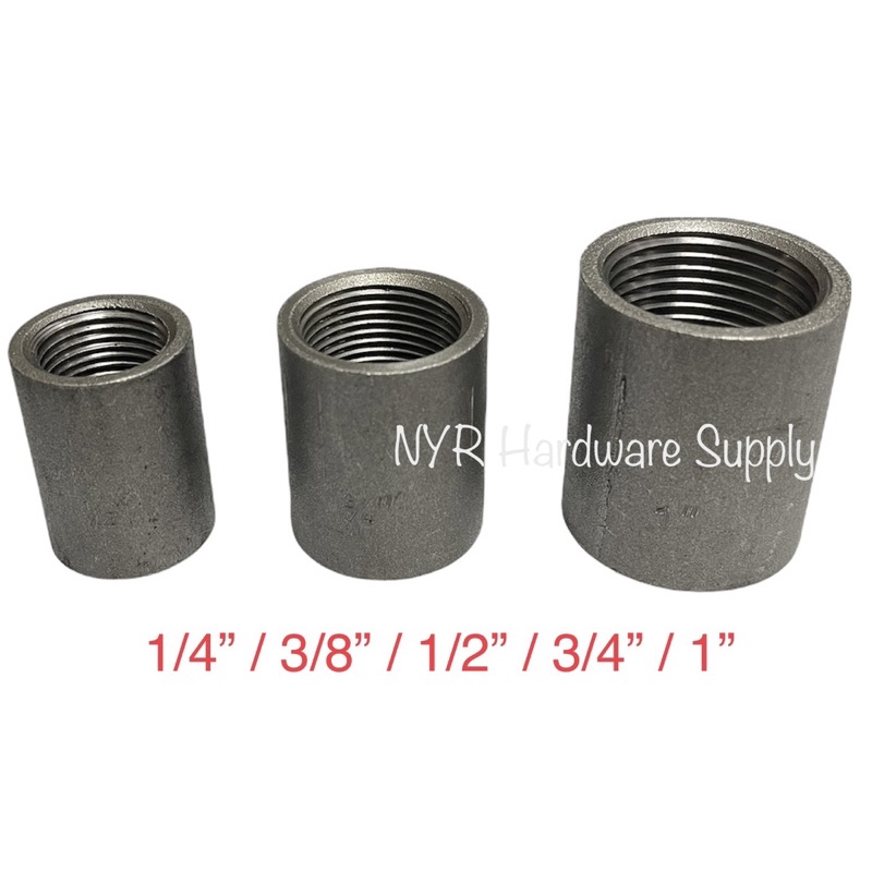 Steam Welding Socket 1/4” / 3/8” / 1/2” / 3/4” / 1” BSPT Thread Black ...