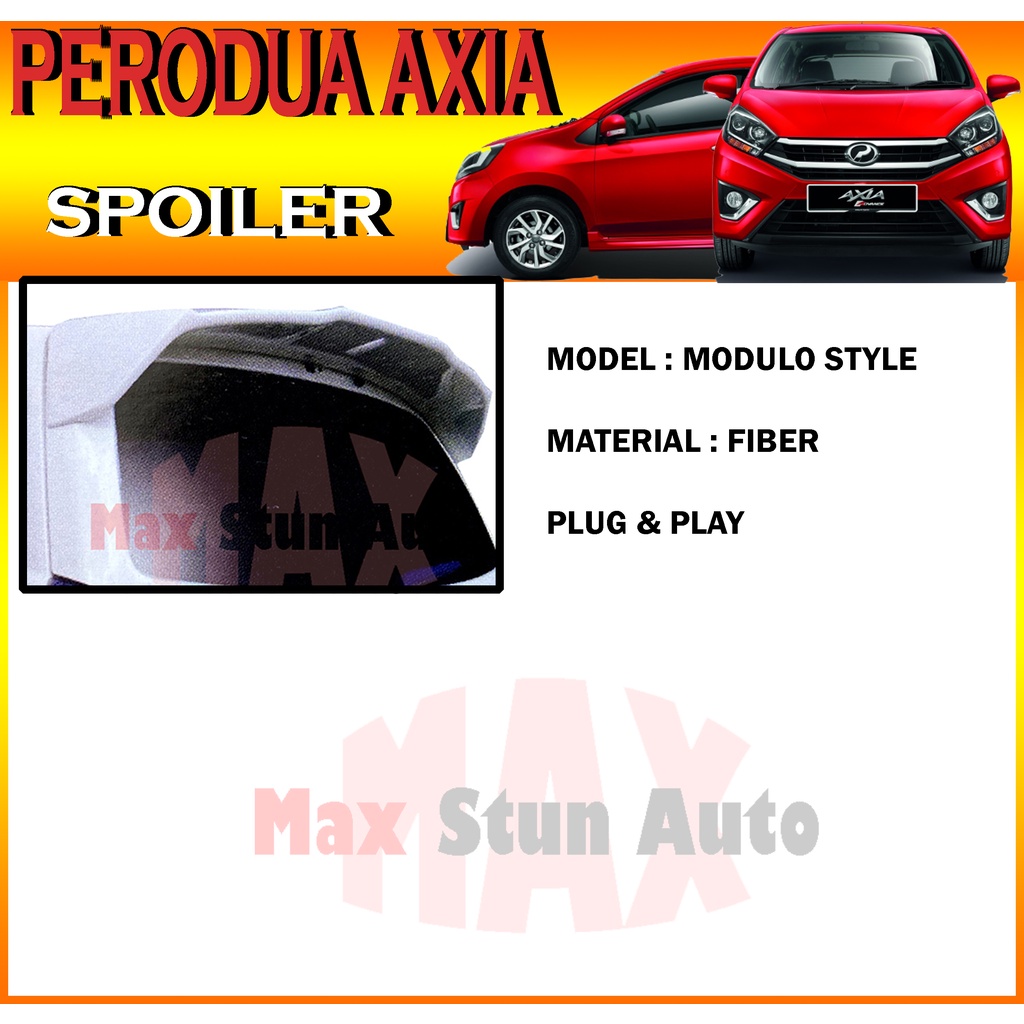 PERODUA AXIA REAR TURNK SPOILER (OE LOOK,IMPUL,MDL,SE,CROSS,MG,DRIVE68 ...