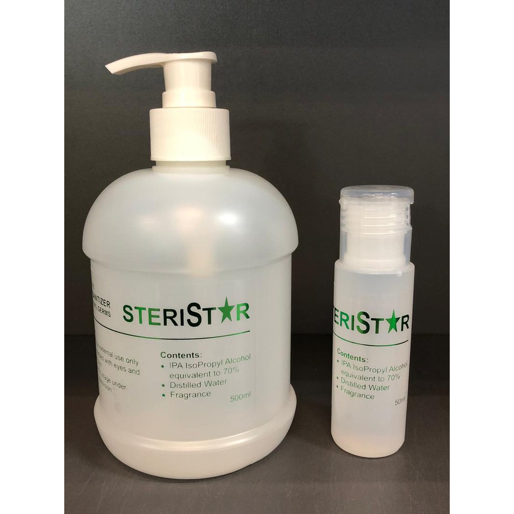 [BUY 2 FREE 1] STERISTAR SURGICAL 70% ALCOHOL HAND SANITIZER | Shopee Malaysia