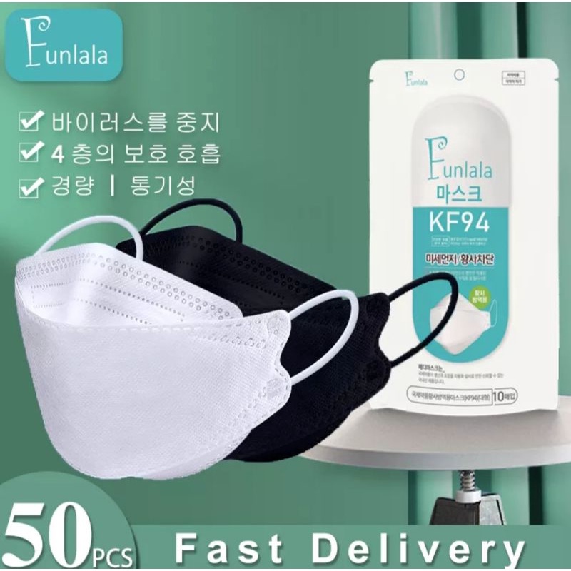 Kf94 Mask 50pcs Made in Korea Original Kf94 Mask Malaysia Kn95 | Shopee ...