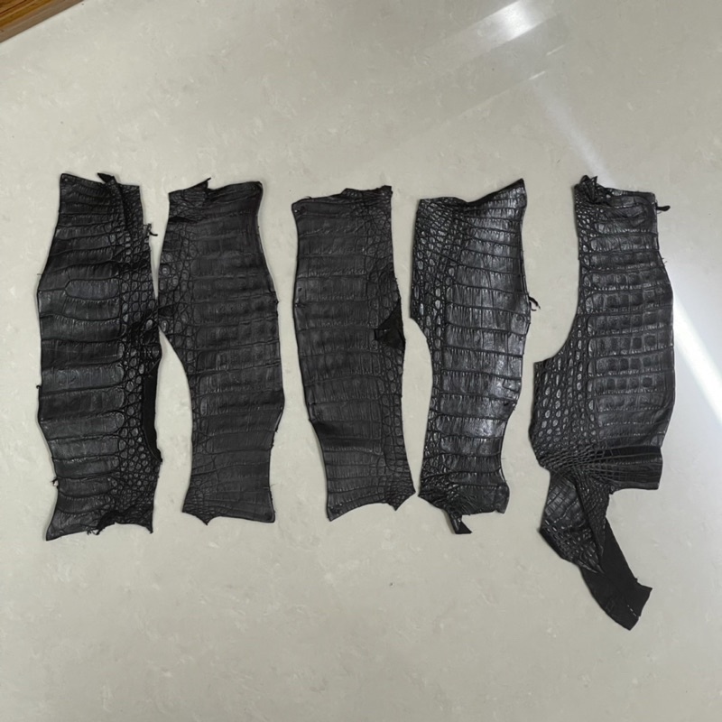 Black Genuine Thin Croc Skin | Shopee Malaysia