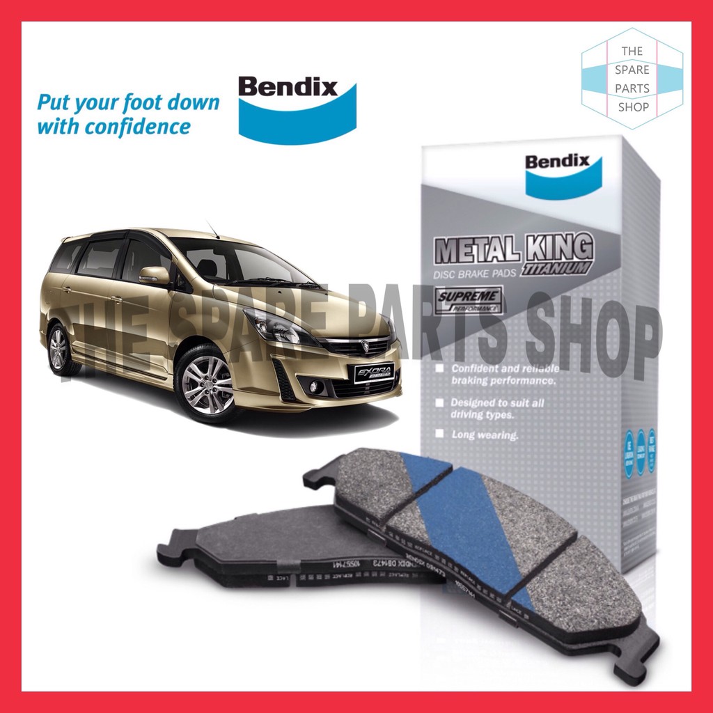 PROTON EXORA BOLD TURBO FRONT BENDIX METAL KING TITANIUM BRAKE PAD | Shopee Malaysia