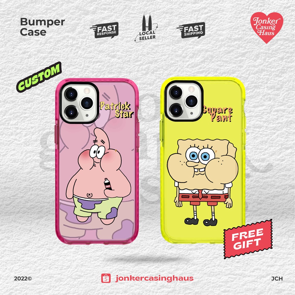 SPONGEBOB & PATRICK COLLECTION Bumper Case Casing IP 12 until 14 PRO MAX | Shopee Malaysia