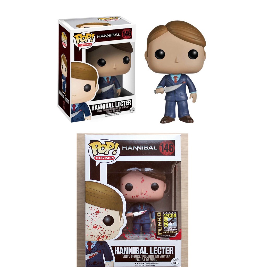 FUNKO POP Hannibal - Hannibal Lecter Bloody SDCC TV Vinyl Figure #146 ...