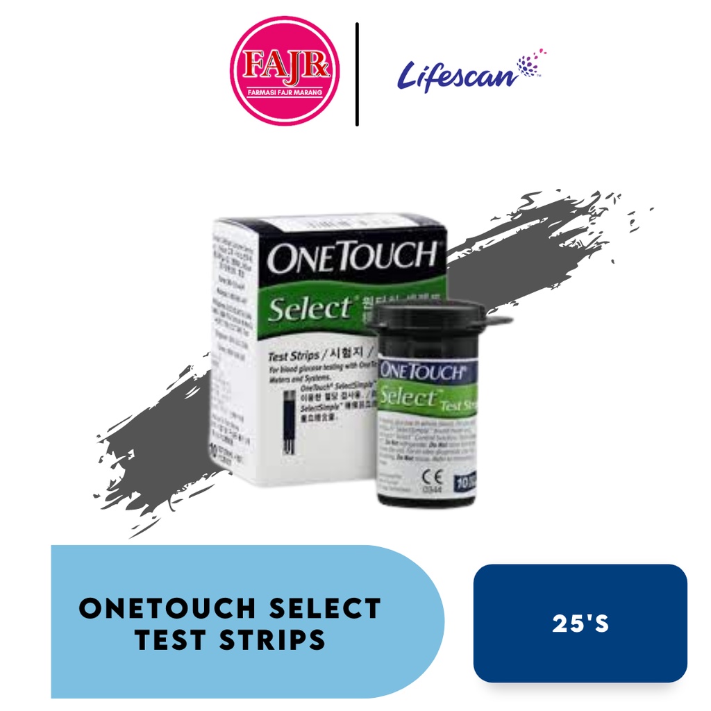 Blood Glucose One Touch Select 25's strip | Shopee Malaysia