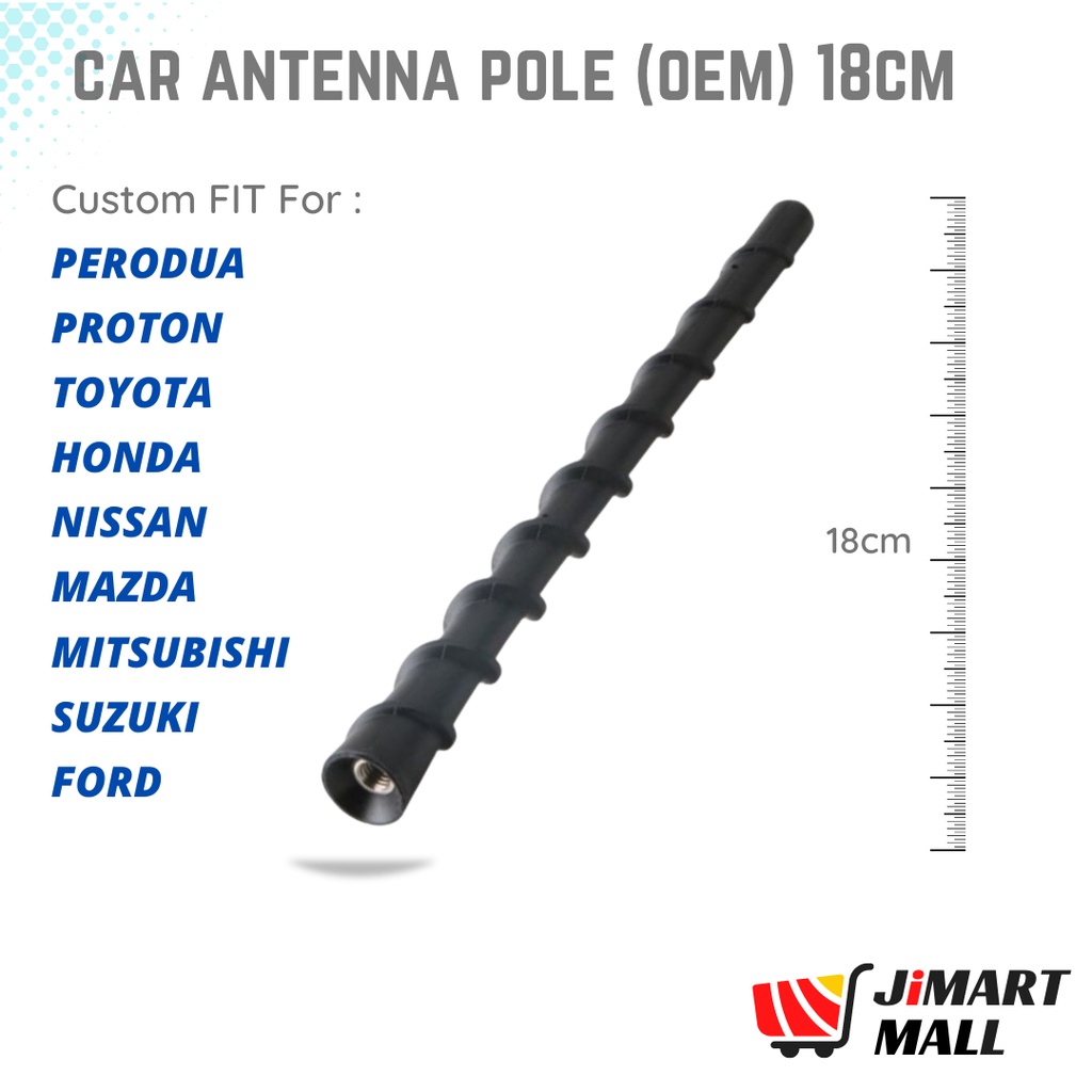 18CM CAR RADIO AM/FM ANTENNA Universal Replacement Receiver Myvi Saga Axia Bezza Radio Perodua ...