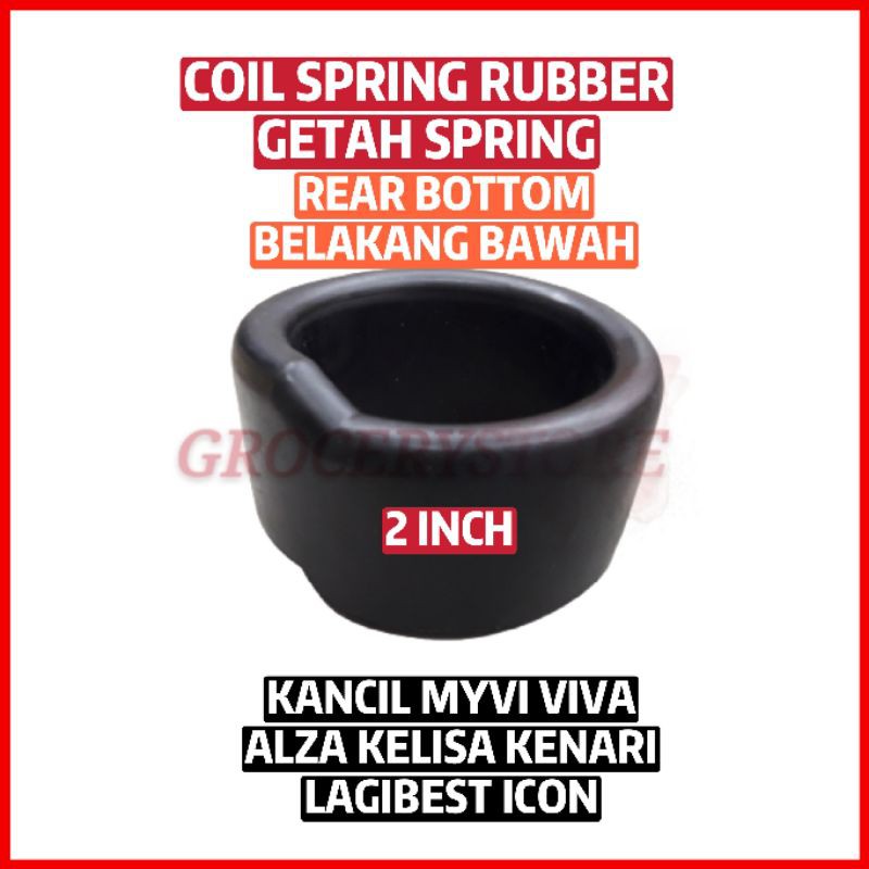 Getah Spring Coil Spring Rubber (Rear & belakang)(2 Inch) Perodua ...