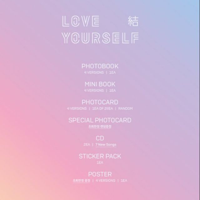 [READY STOCK] BTS - LOVE YOURSELF LY '結' Answer ALBUM OFFICIAL | Shopee ...