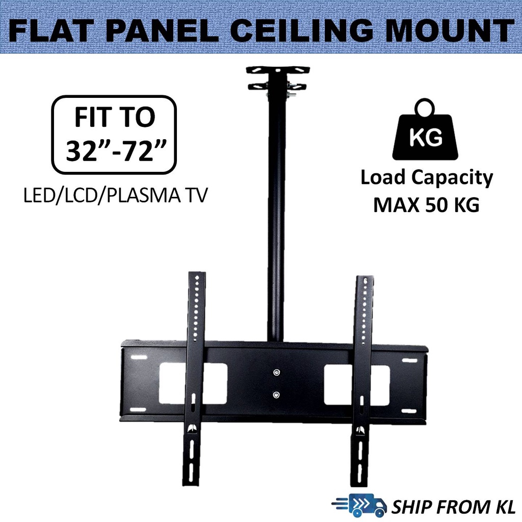 [Ceiling/Wall Type] 360 DEGREE ROTATION 32"-72" Adjustable Flat Panel ...
