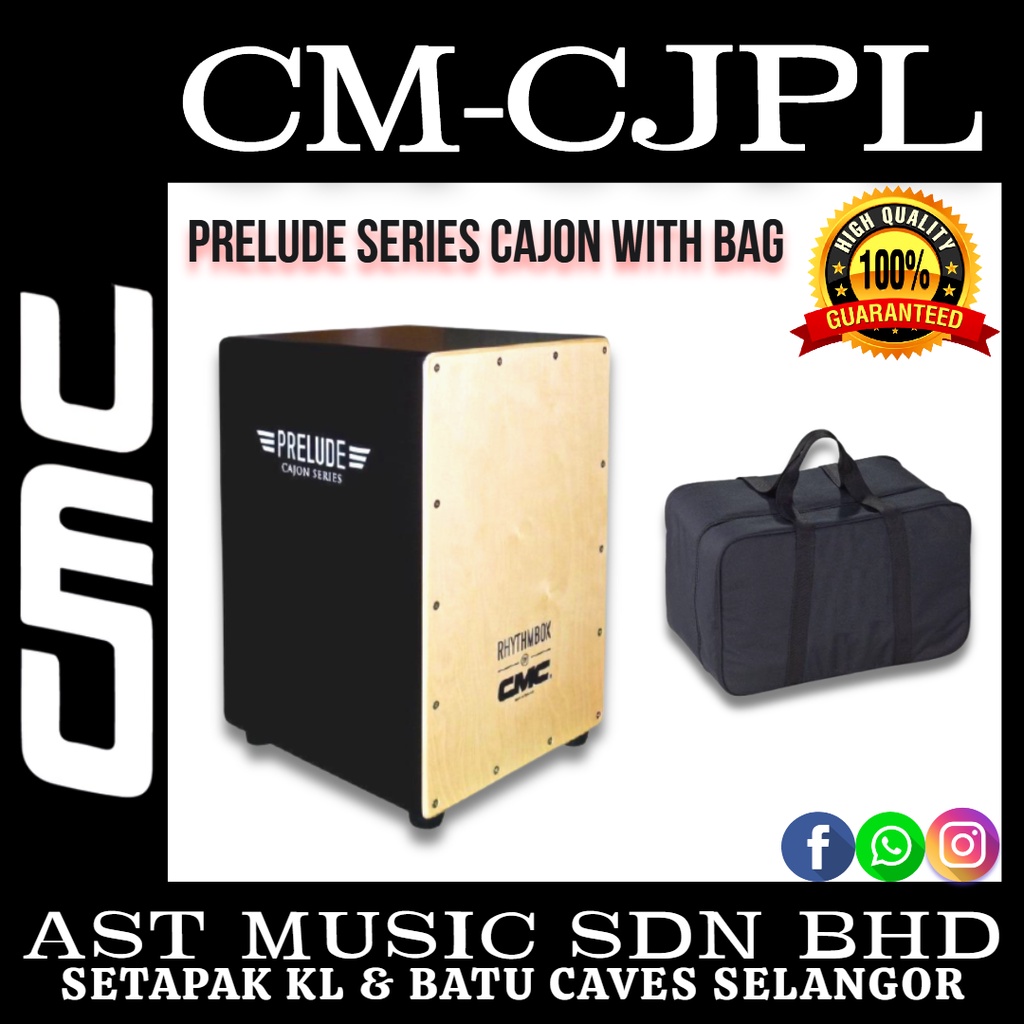 CMC Prelude Series Cajon With Bag – Black ( CM-CJPL ) | Shopee Malaysia