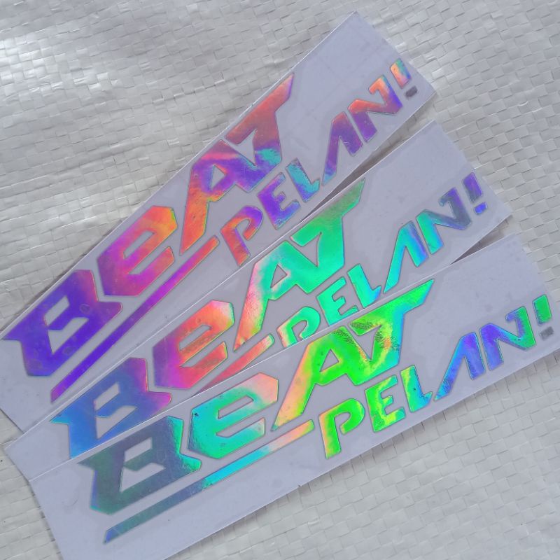 Beat STICKER HOLOGRAM PLATE ON VIRAL MOTORCYCLE STICKER | Shopee Malaysia