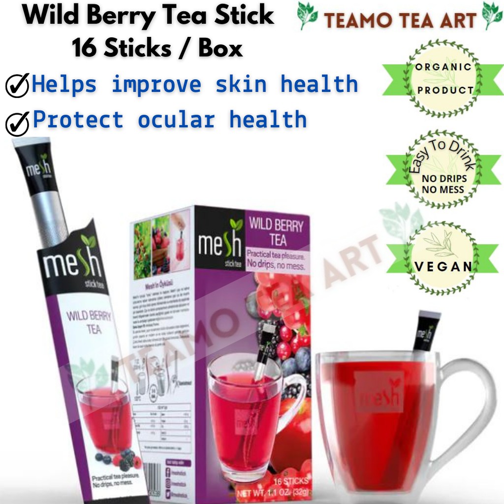 🍃TEAMO TEA ART🍃MESH Stick Tea / Wild Berry Tea / Fruit Tea Individual ...