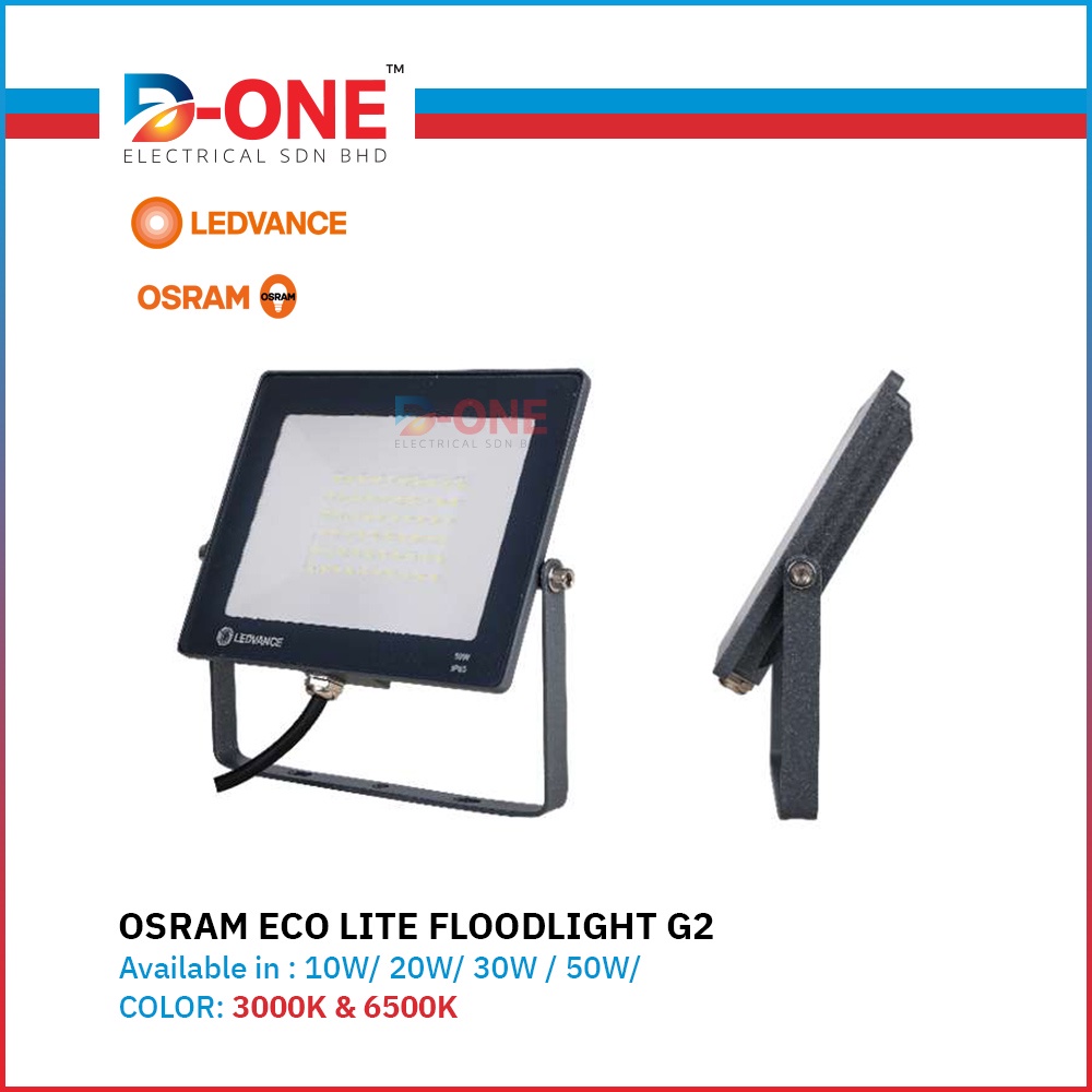 OSRAM LEDVANCE LED Floodlight Spotlight Outdoor Flood Light / Outdoor Spotlight 10W LED ECO LITE ...