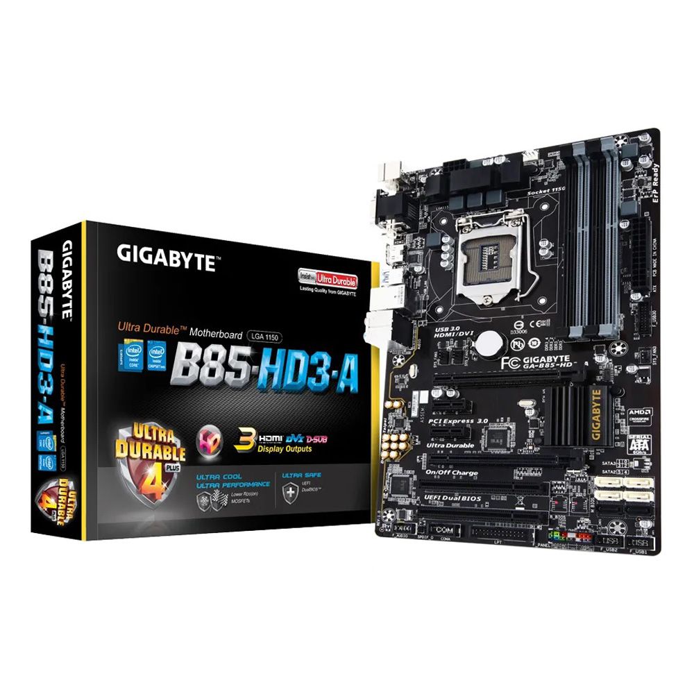 Gigabyte GA-B85-HD3-A (Intel B85 Chipset; 4th Gen) LGA 1150 DDR3 ATX ...