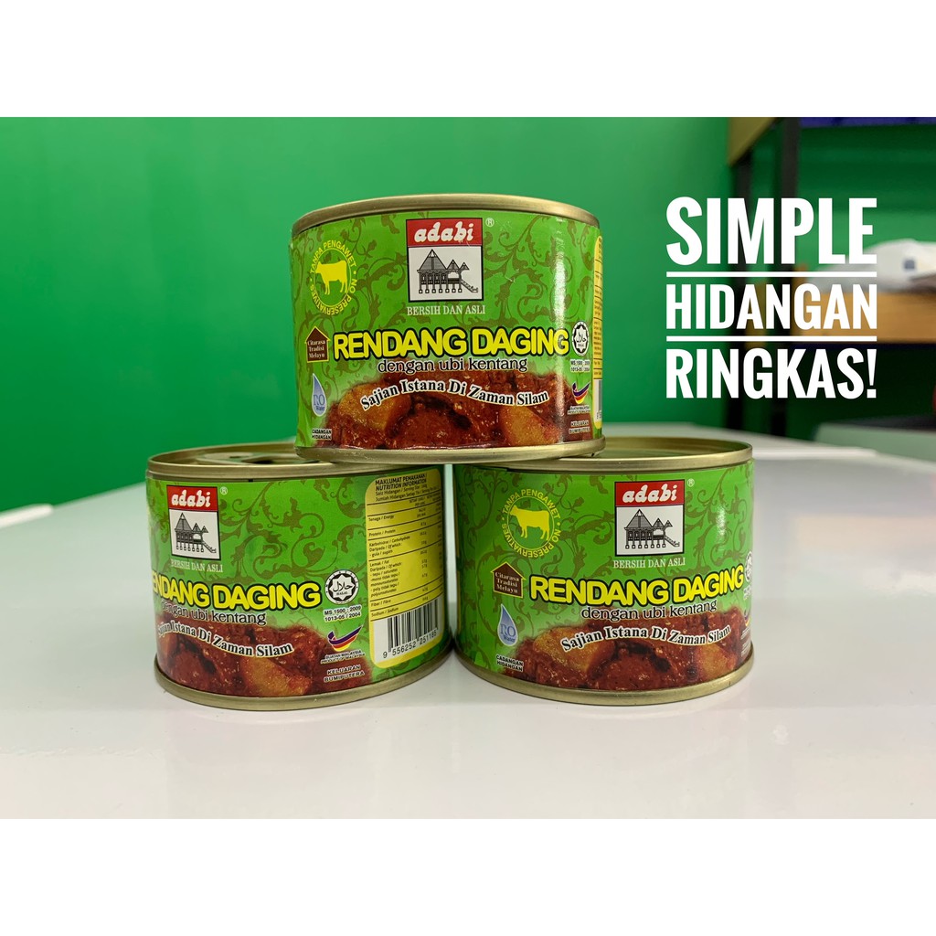 [READY STOCK] ADABI RENDANG DAGING - 160GRM | Shopee Malaysia