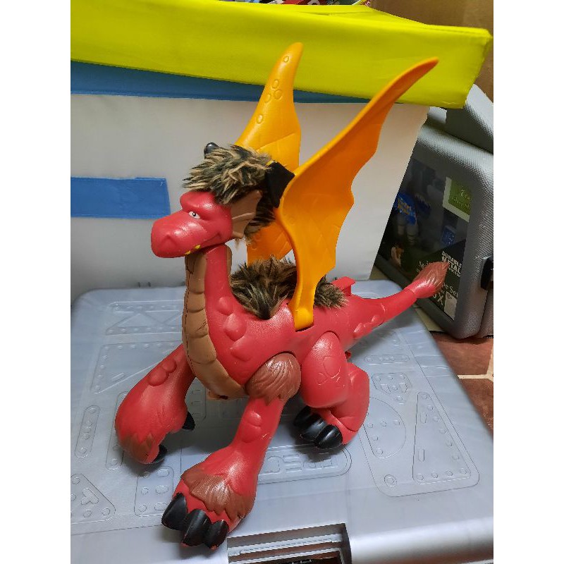 Roaring sound fx red dragon 2008 Mattel imaginext dinosaur action ...