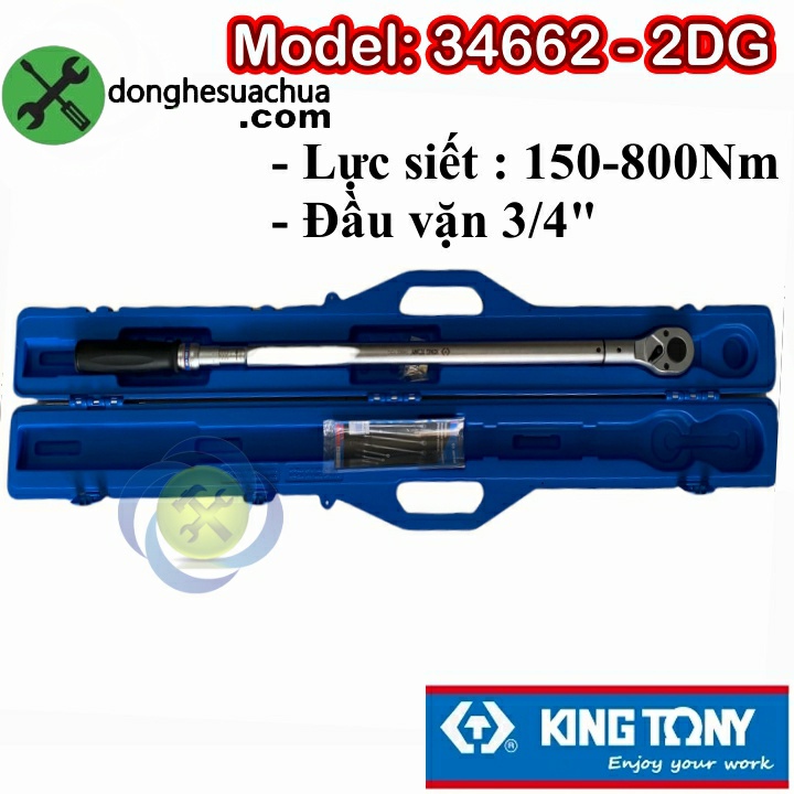 Tightening rod 150-800Nm type 3/4 Kingtony 34662-2DG length 1234mm ...