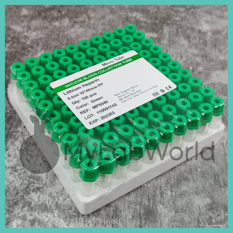 Vacutube Lithium Heparin Micro Tubes Mini Blood Collection Tube Green 0 ...