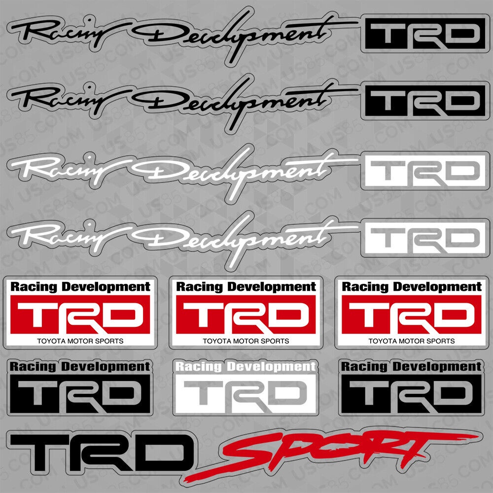 For Toyota TRD Racing Development Sport Car Sticker Decal Stripes ...