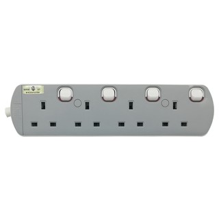 UMS 4 Gang SIRIM Approved Power Extension Socket Plug Power Strip 8413 ...