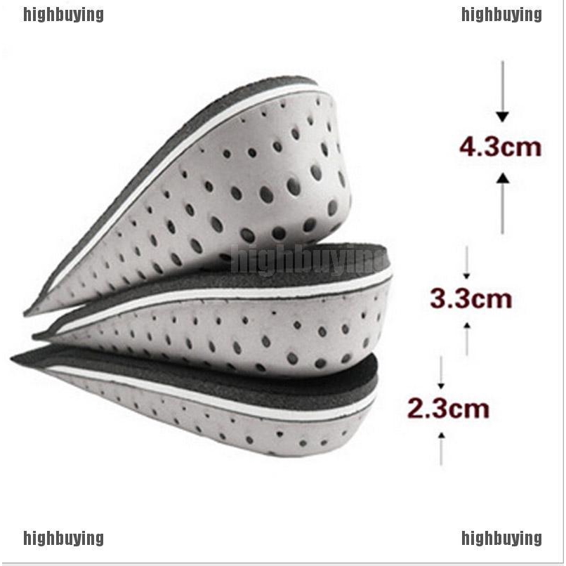 Unisex Insole Heel Lift Insert Shoe Pad Height Increase Cushion Taller | Shopee Malaysia