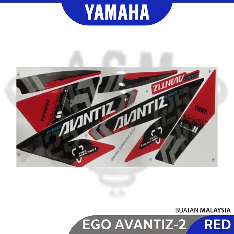 YAMAHA Ego Avantiz Body Cover Set Coverset Sticker Strike Stripe Ego ...