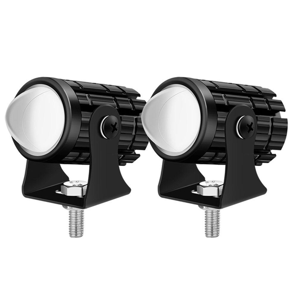 Wm Two Color Motorcycle Led Headlight Spotlight Mt01 Shopee Malaysia