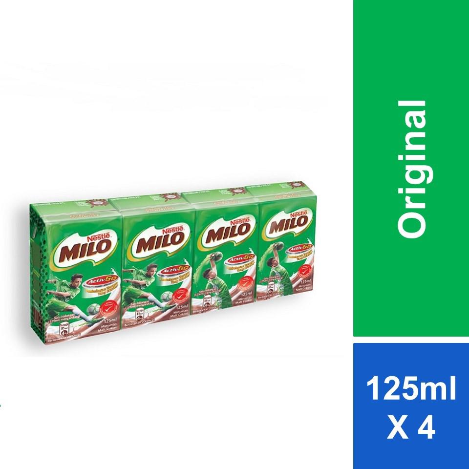MILO Activ-Go Chocolate Malt RTD 125ml x 4s (Halal) | Shopee Malaysia
