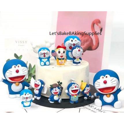 Doraemon cake decoration doraemon figurine cake toy cartoon doraemon ...