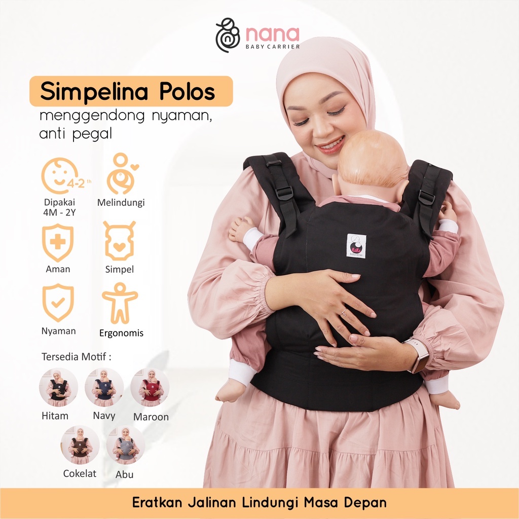 Ssc Nana Babycarrier Simpleina Plain - Baby Carrier M Shape SSC Nana Baby Carrier | Shopee Malaysia