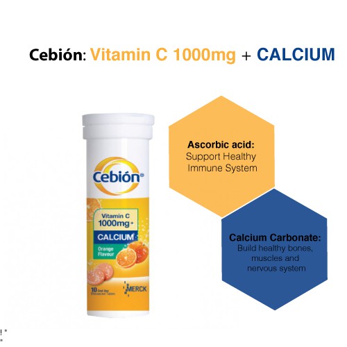 CEBION 1000MG + CALCIUM VITAMIN SOLUBLE (ORANGE FLAVOUR) | Shopee Malaysia