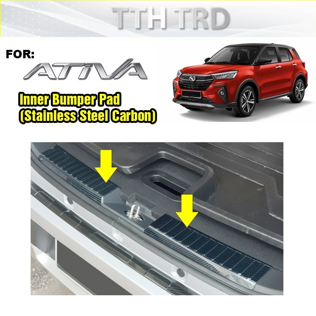 HC CARGO Perodua Ativa car rear bumper guard sill plate Protector ...