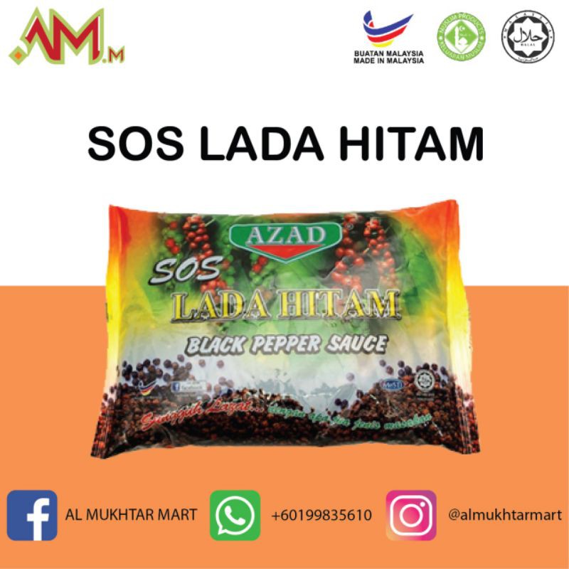 Sos Lada Hitam / Blackpaper Azad Murah 1litre | Shopee Malaysia