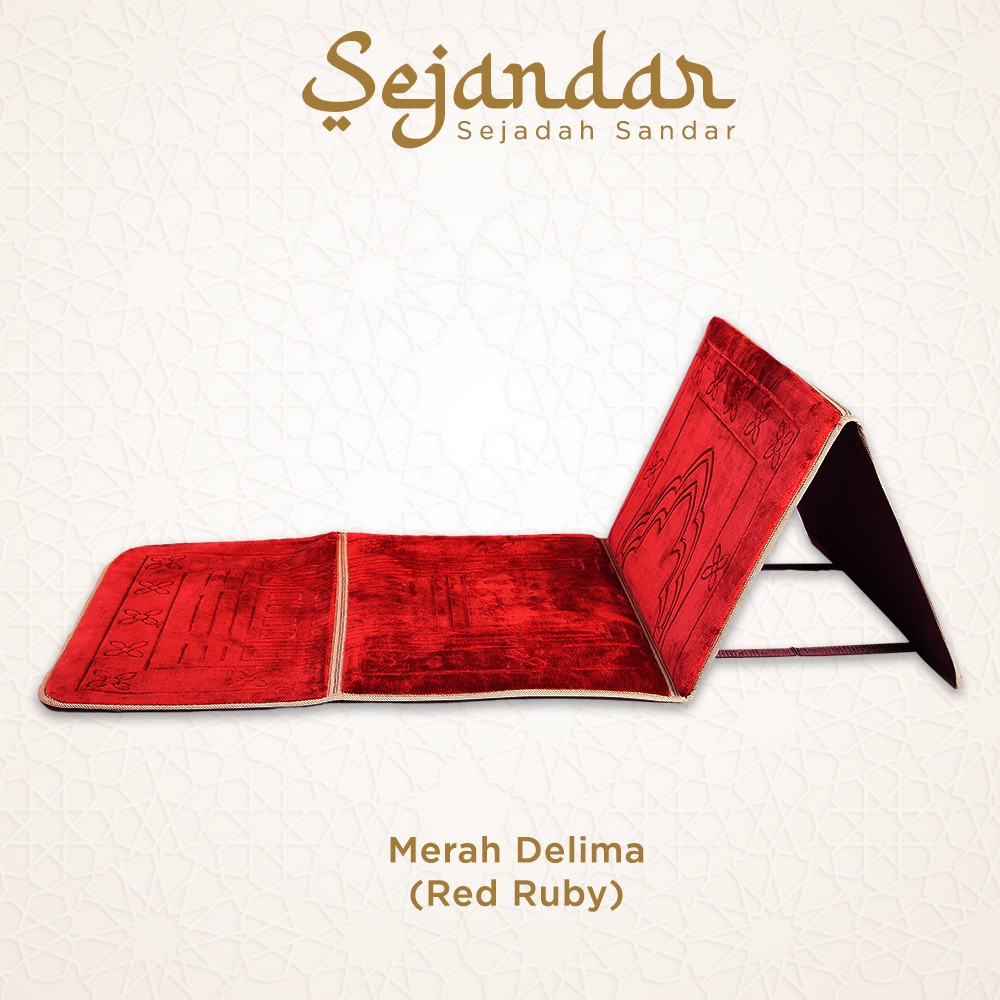 Sejadah Sandar: Merah Delima 🎉PERCUMA BEG 🎉 | Shopee Malaysia