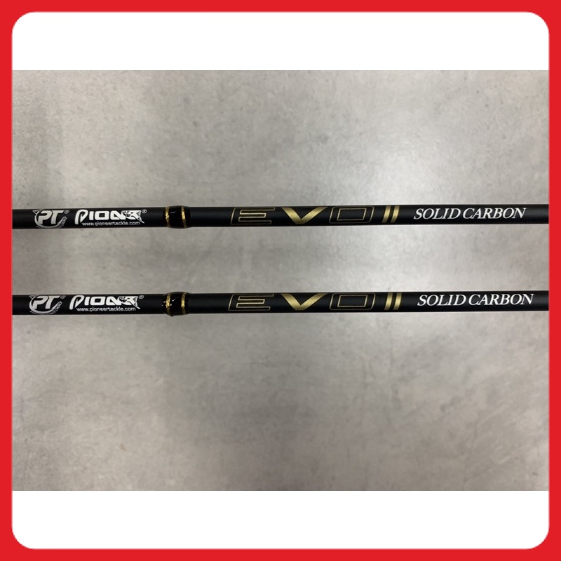 Pioneer Evo II Solid Carbon Ultra Light Spinning Fishing Rod | Shopee ...