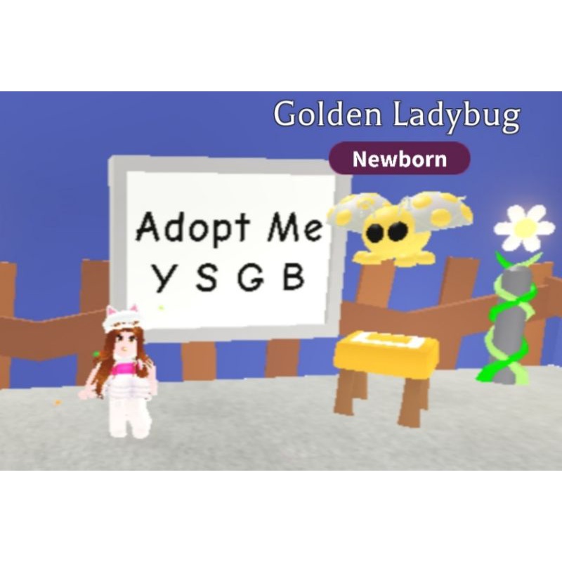 GOLDEN LADYBUG Pet Adopt Me Roblox (FR/NFR) | Shopee Malaysia