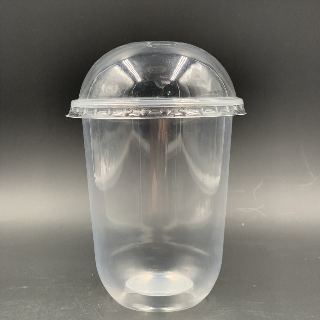 16oz U Cup with Lid [ 100sets ] U 500 ml Disposable Plastic PP Cup 16 ...