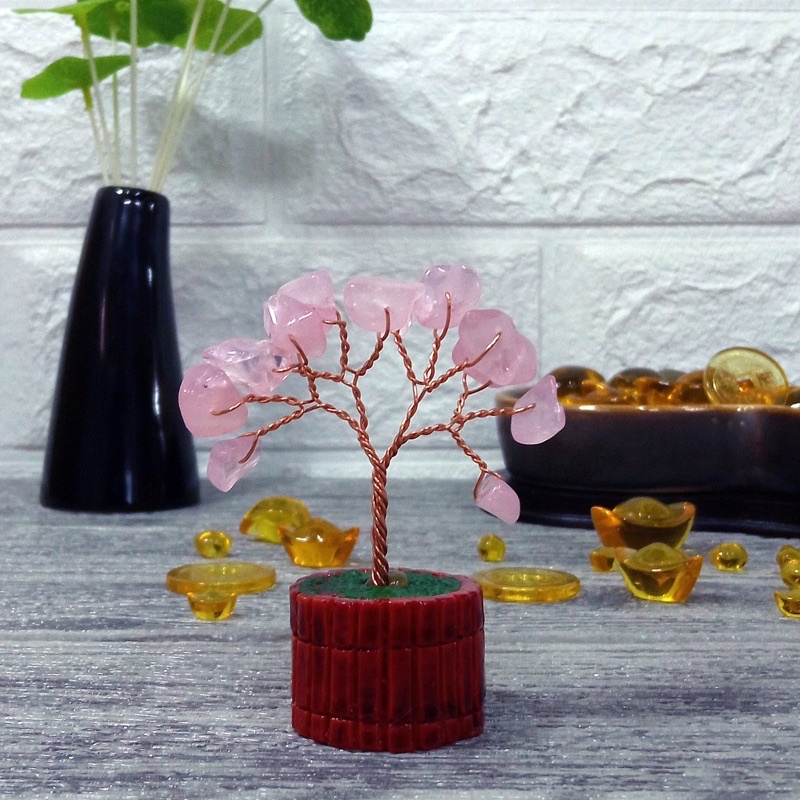 New Crystsl Lucky Charms Miniature Money Tree 8cm for Home Decor Shop ...