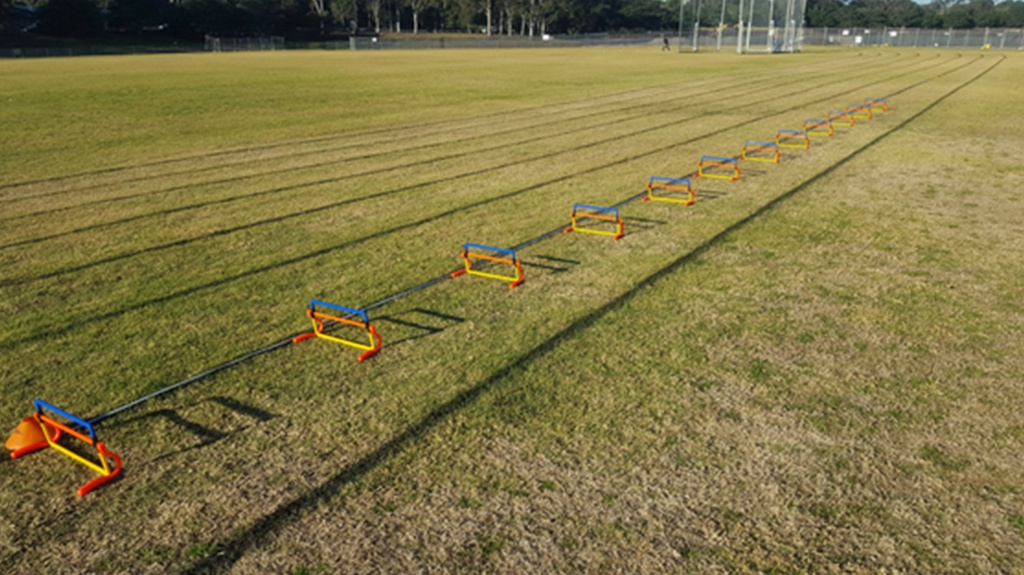 4 Heights Mini Hurdle • Foldable Step Hurdles Adjustable Speed Agility ...